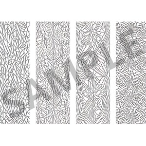 Printable Coloring Bookmarks, Printable Bookmark, Abstract Coloring ...