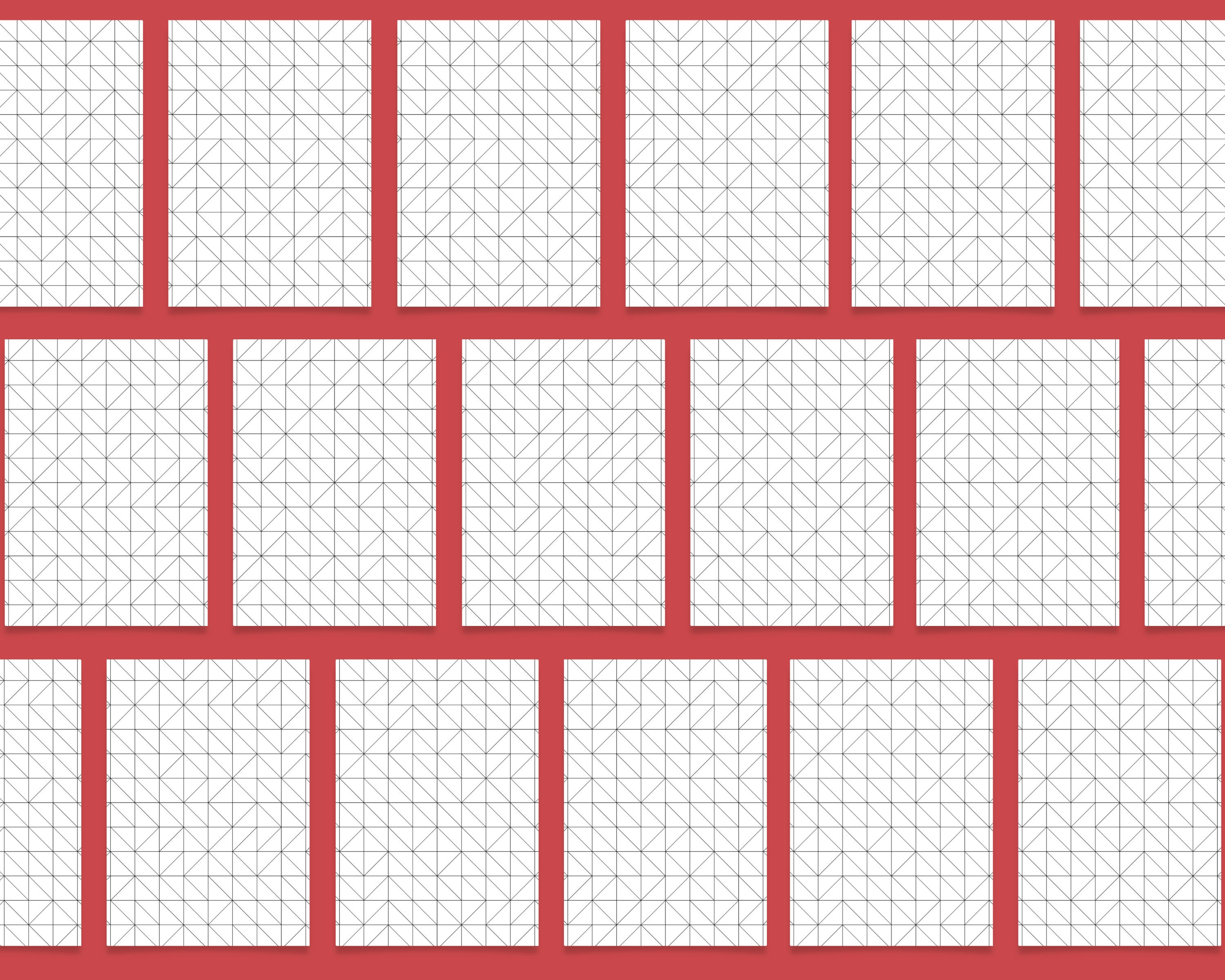 Coloring Grids, Geometric Coloring Pages, Shapes to Color, Abstract ...