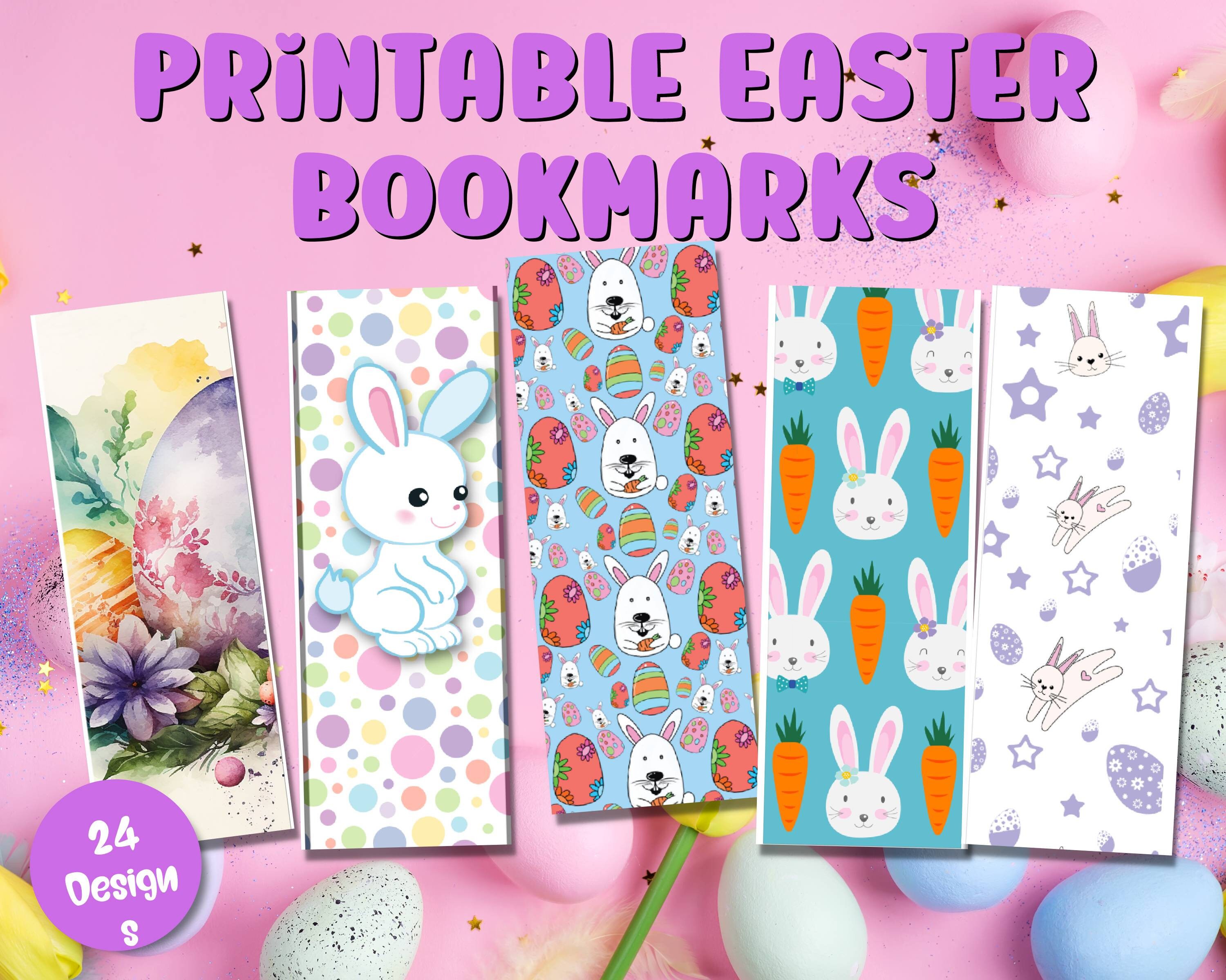 Easter Bookmark Printable, Easter Bookmarks, Printable Bookmark, Easter ...