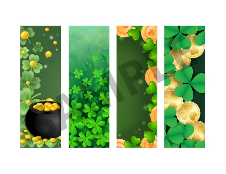 St Patricks Day Bookmarks, Printable Bookmark, Saint Patricks Day ...