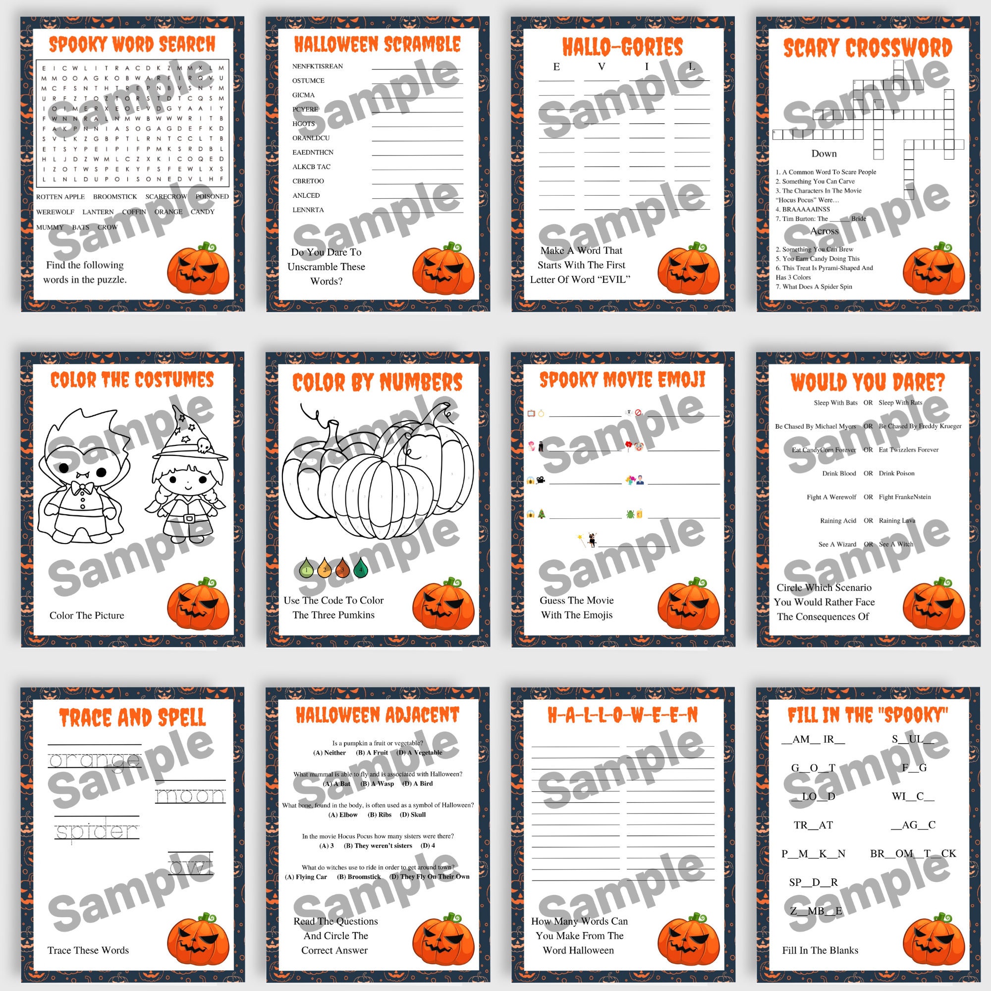 Jackolantern Printable, Halloween Games, Printable Party Banner ...