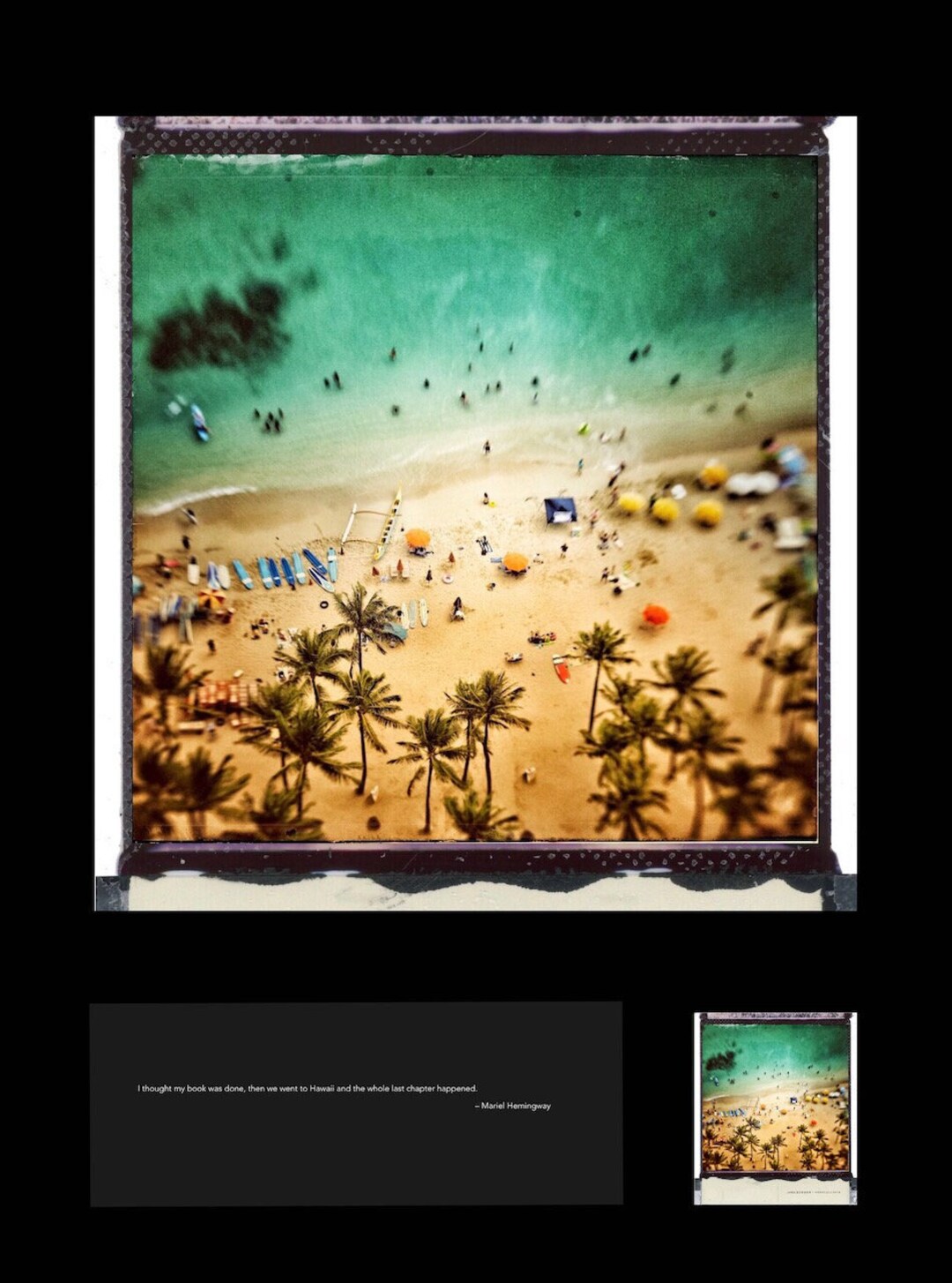 Photo Poems HAWAII Ocean Dream polaroid, Quote, and Pigment Print ...