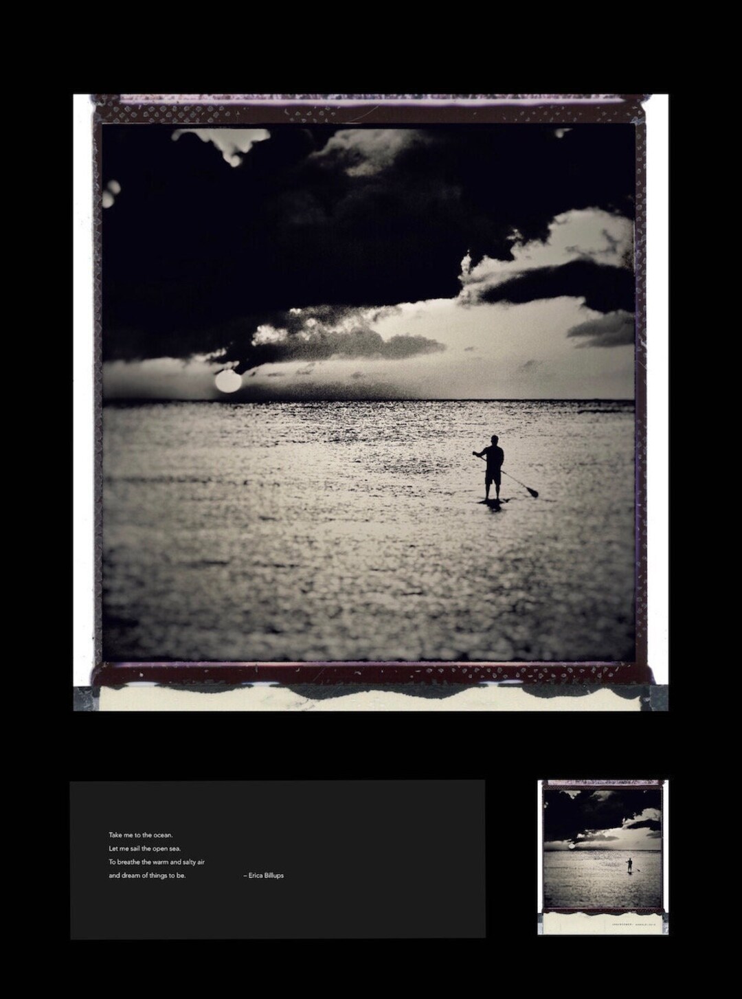 Photo Poems HAWAII B&W polaroid, Quote, and Pigment Print Installation ...