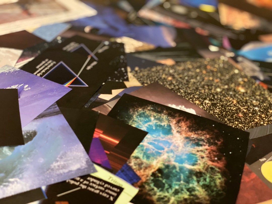 Mystery Collage Paper Bundle - 10 Page Sets Made From Pages of Recycled ...