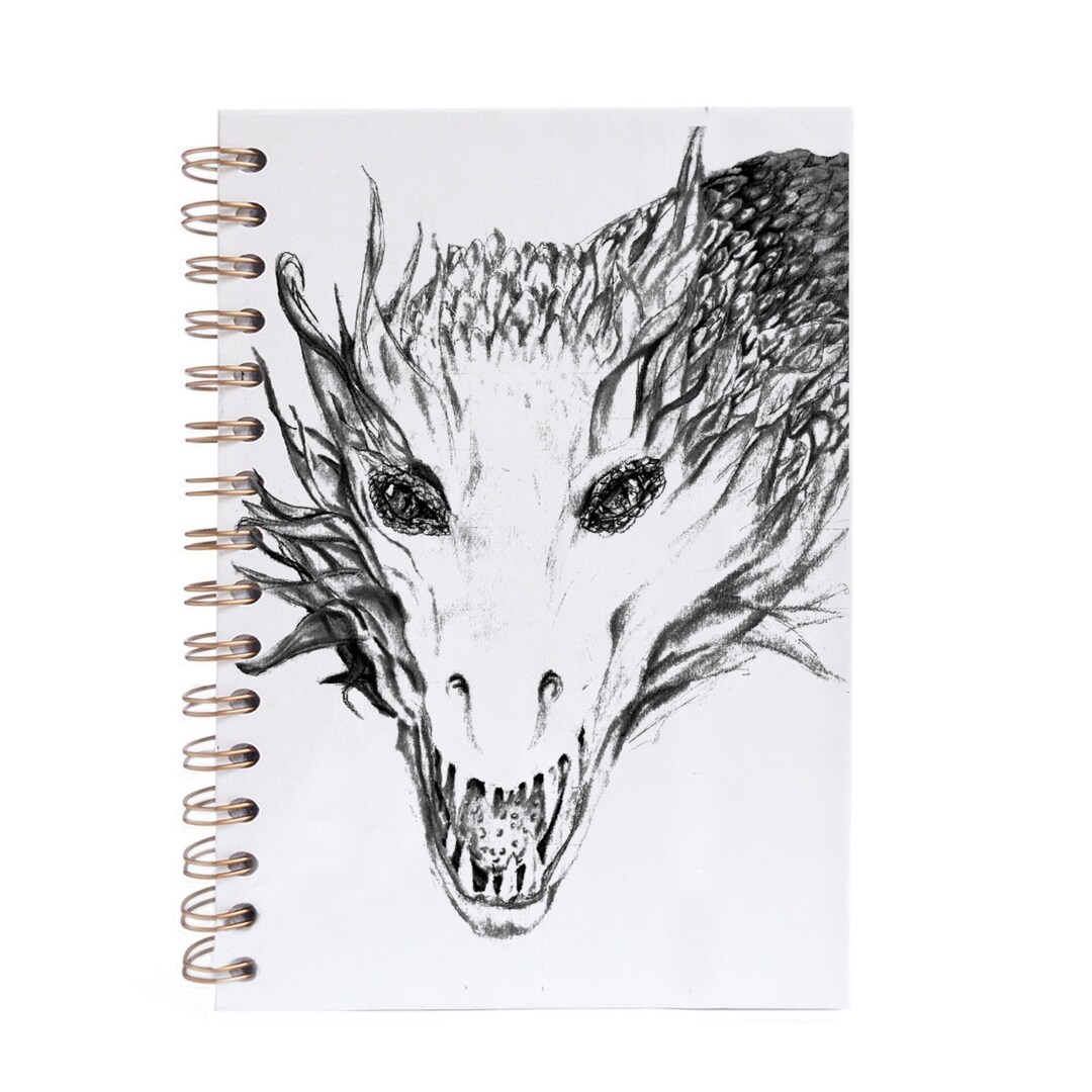 Dragon Linear Notebook - Etsy