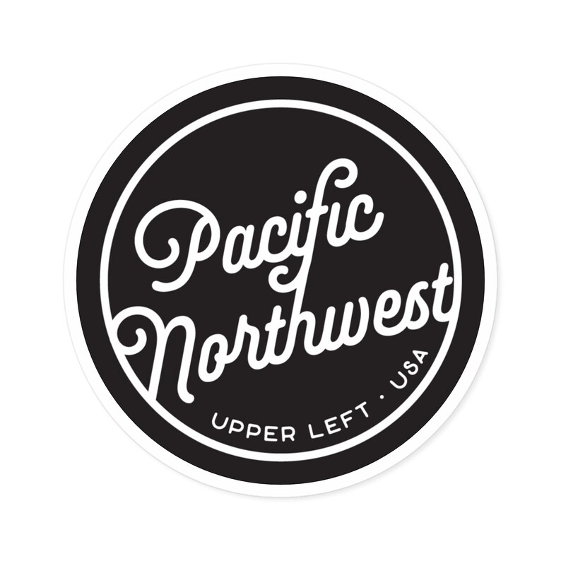 Pacific Northwest Retro Sticker | Indoor\outdoor | Travel Sticker ...