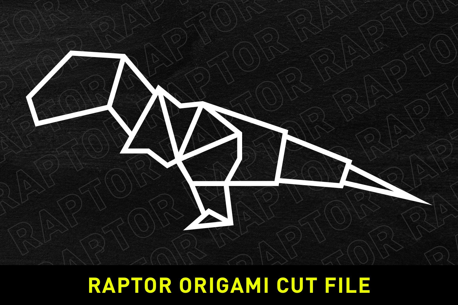 Origami Dinosaur Cut Files for Cricut Featuring T-rex, Raptor, Stego ...