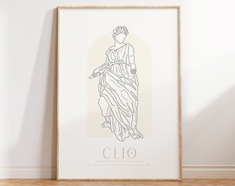 Clio Muse of History Statue - Etsy