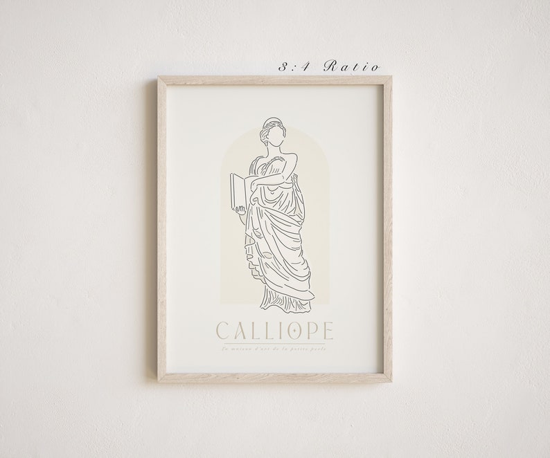 Muse Calliope Art Print | Printable Wall Art | Instant Download | Greek ...