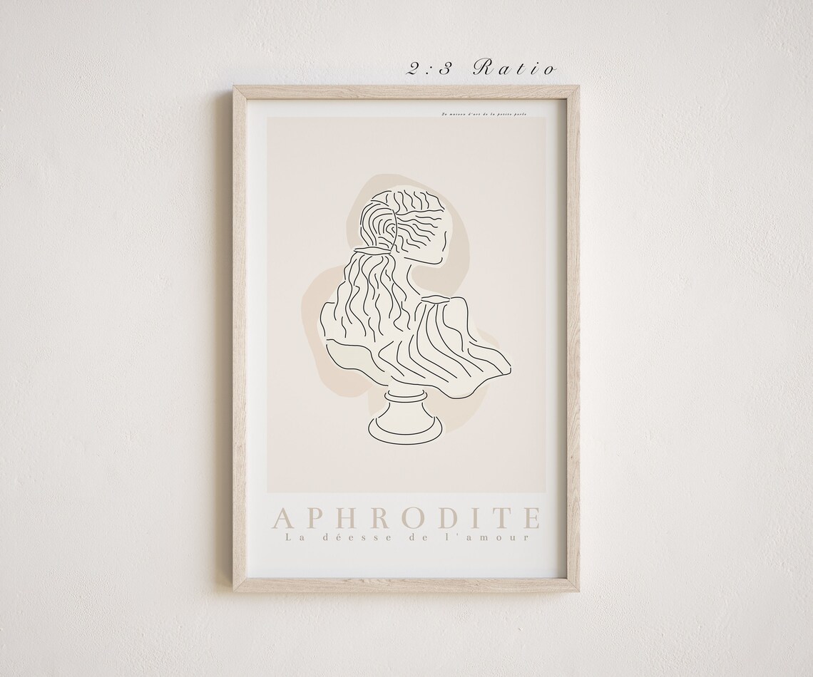 Goddess Aphrodite Printable Wall Art Greek Mythology Print - Etsy