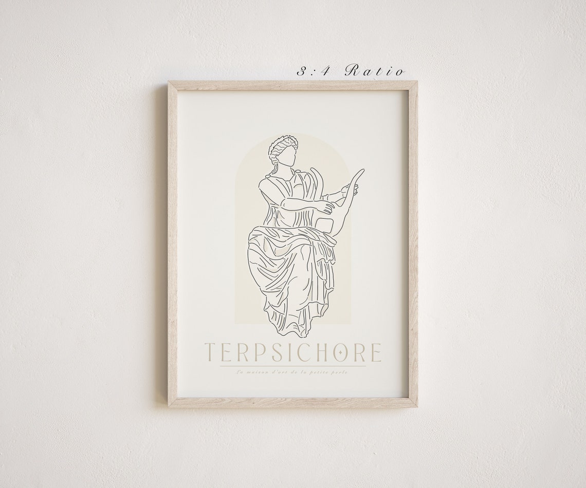 Terpsichore Muse Art Print | Printable Wall Art | Digital Download ...