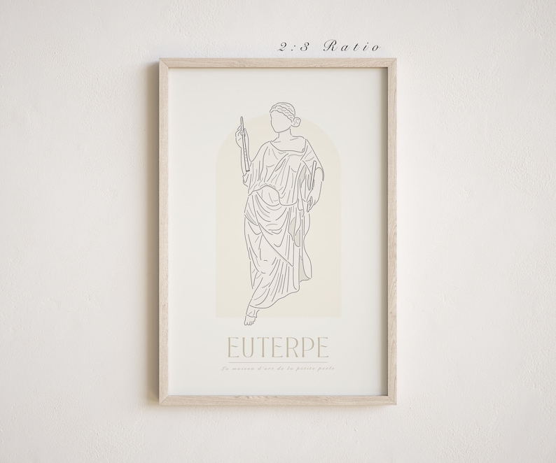 Euterpe Muse Art Print | Printable Wall Art | Digital Download | the ...
