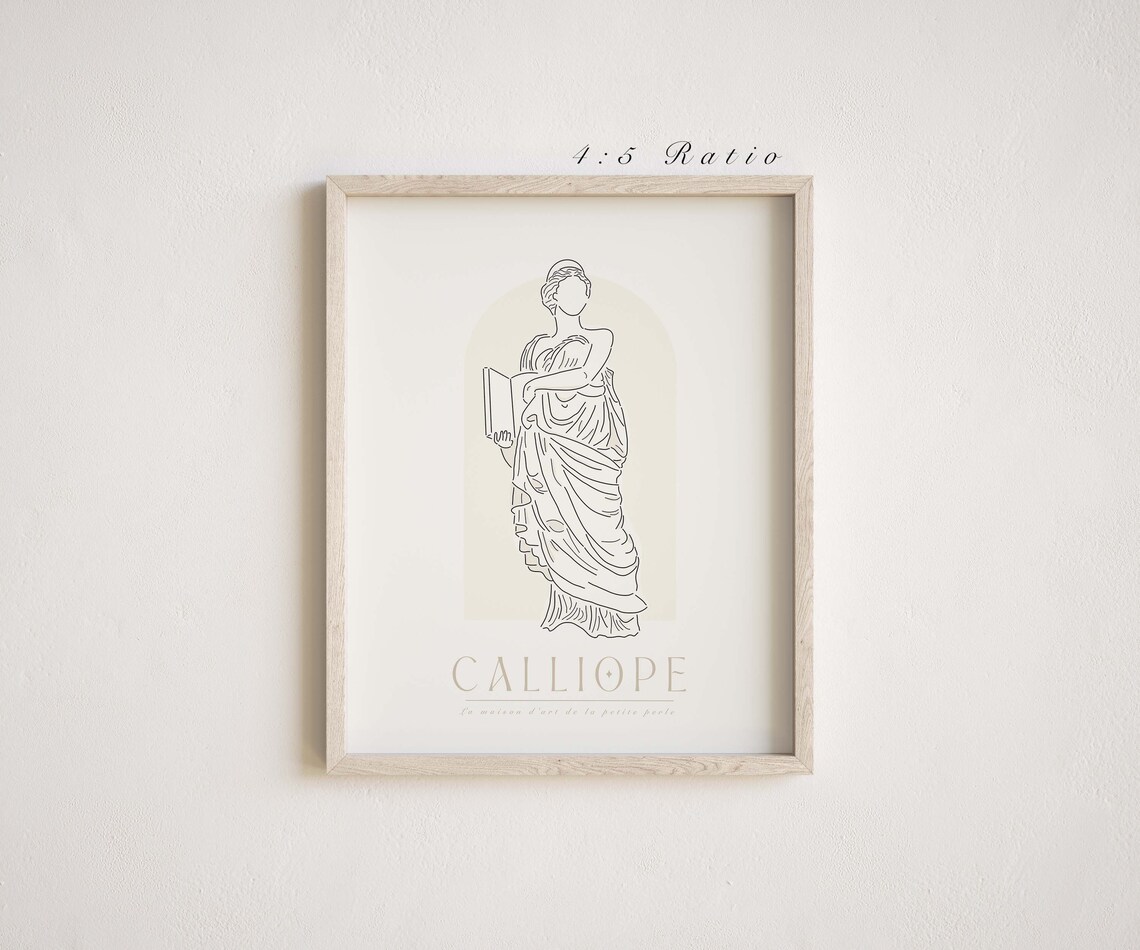 Muse Calliope Art Print Printable Wall Art Instant - Etsy