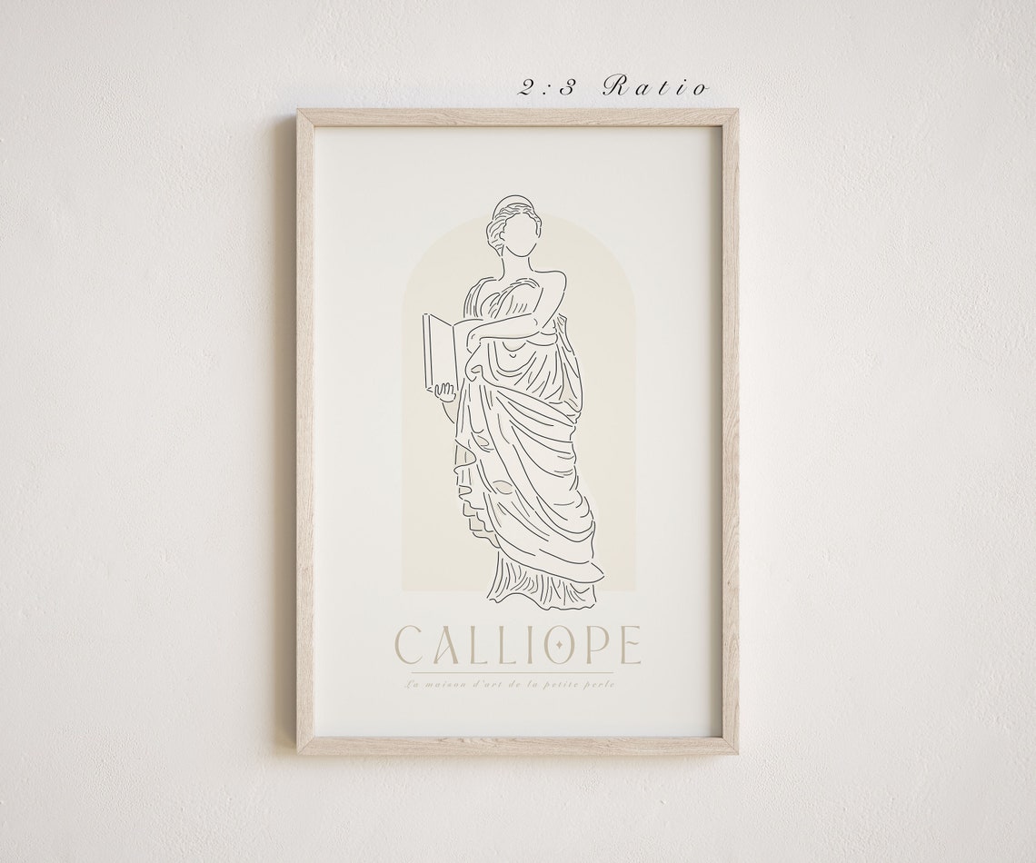 Muse Calliope Art Print Printable Wall Art Instant - Etsy