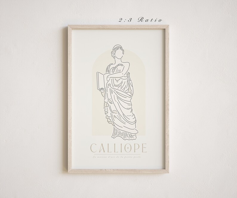 Muse Calliope Art Print | Printable Wall Art | Instant Download | Greek ...
