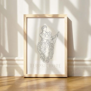 Terpsichore Muse Art Print | Printable Wall Art | Digital Download ...