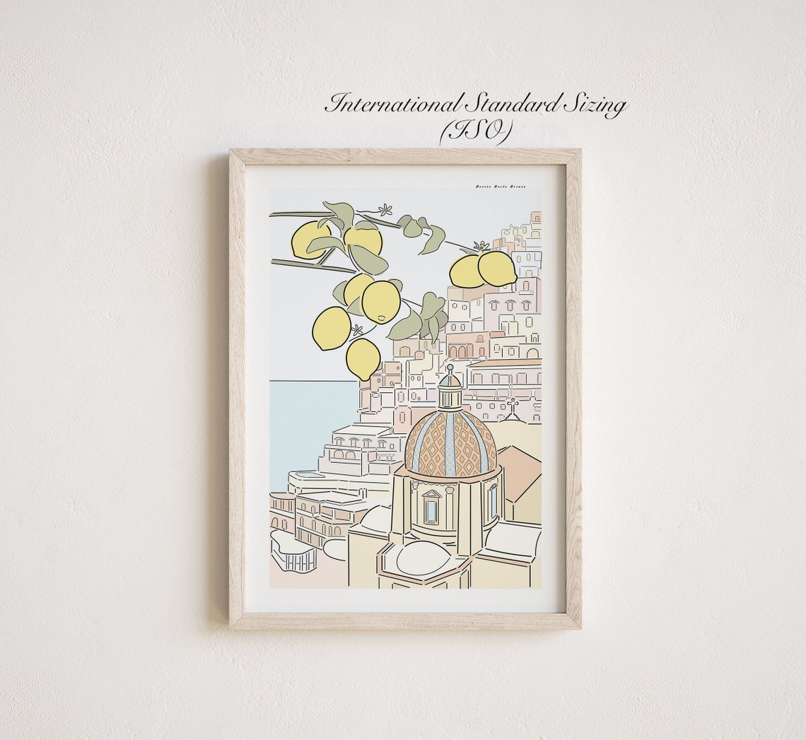 Positano Italy Art Print Printable Wall Art Wanderlust Home Decor ...