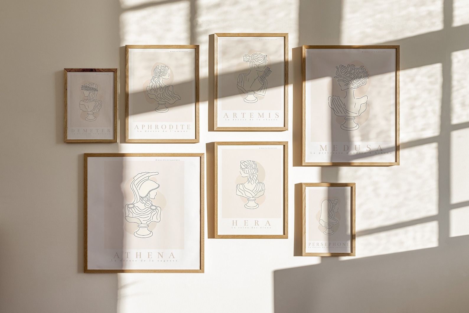 Greek Goddess Statue Wall Art Gallery Set | Printable Wall Art ...