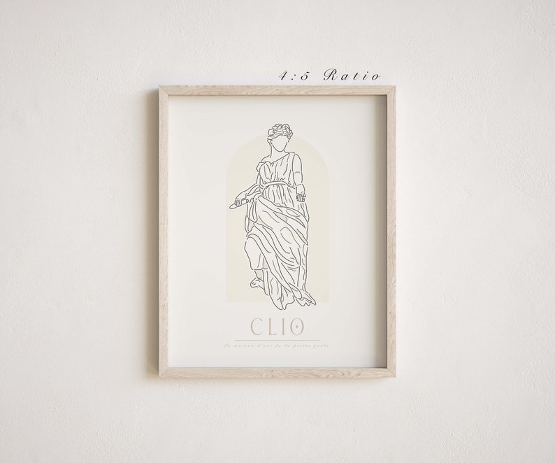 Clio Muse of History Art Print | Printable Wall Art | Digital Download ...