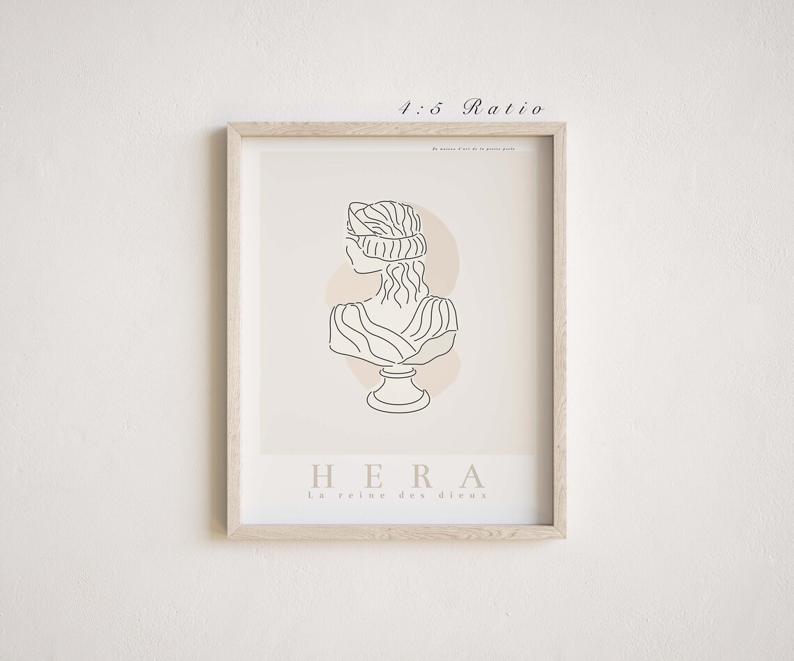 Goddess Hera | Printable Wall Art | Greek Mythology Print | Light ...