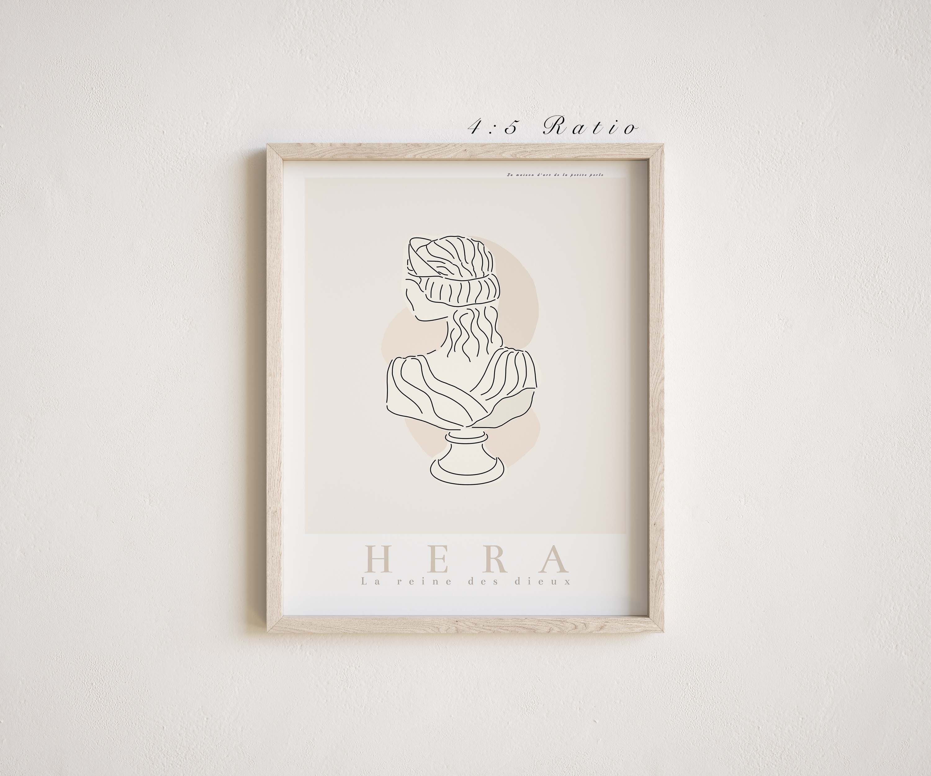 Goddess Hera | Printable Wall Art | Greek Mythology Print | Light ...