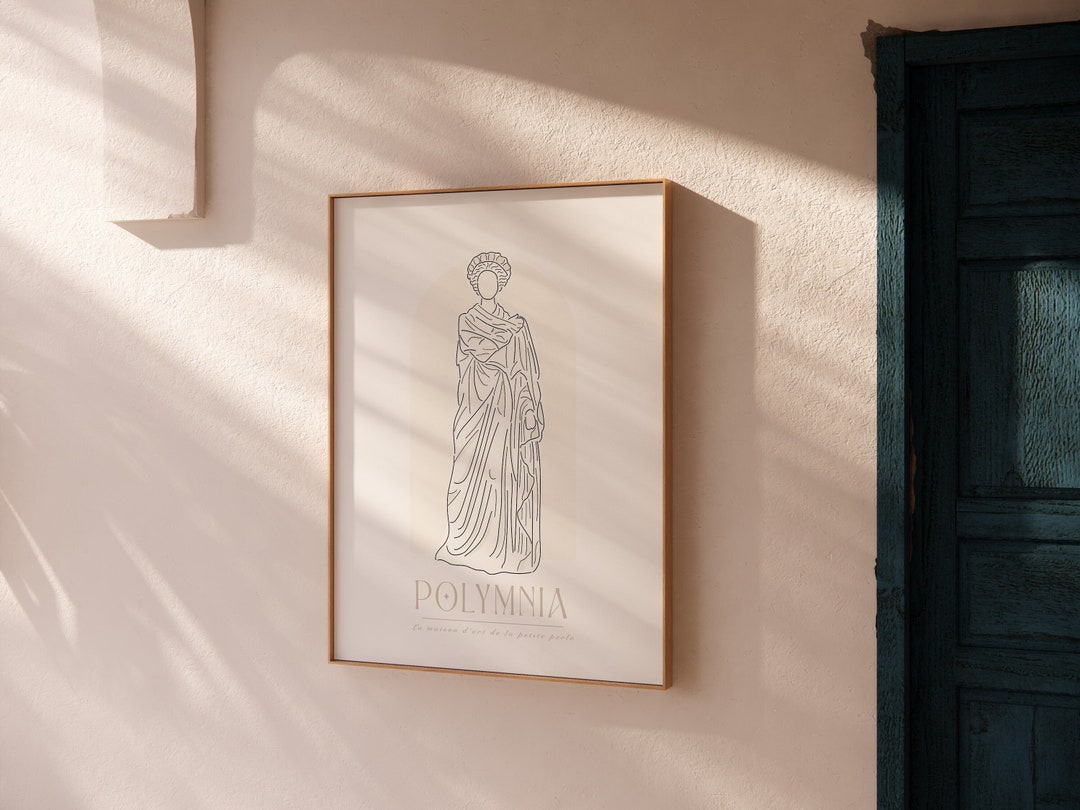 Polymnia Muse Art Print | Printable Wall Art | Digital Download | the Nine Muses | Greek Muse ...