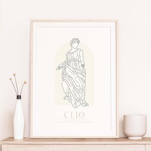 Clio Muse of History Art Print Printable Wall Art Digital - Etsy