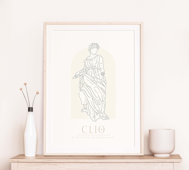 Clio Muse of History Art Print Printable Wall Art Digital - Etsy