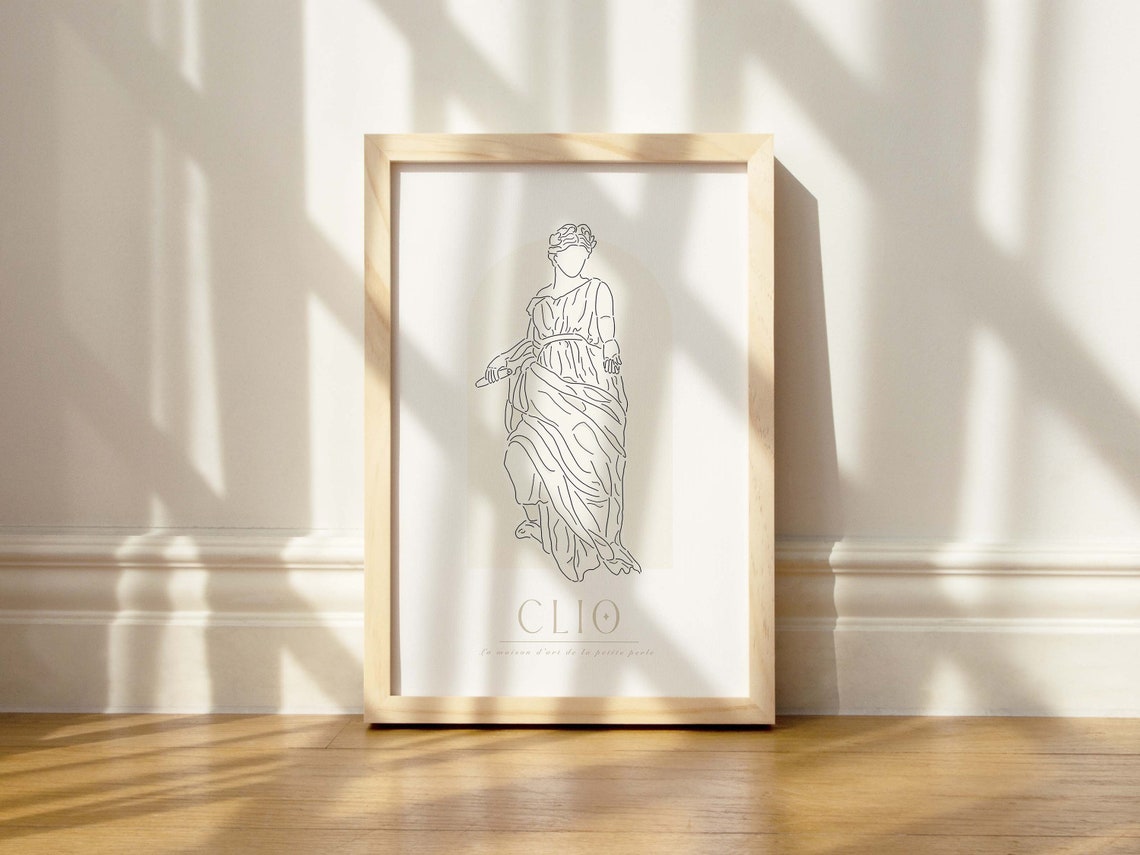 Clio Muse of History Art Print Printable Wall Art Digital Download 9 ...