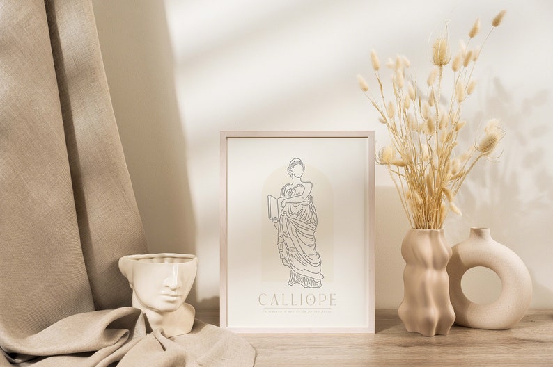 Muse Calliope Art Print | Printable Wall Art | Instant Download | Greek ...