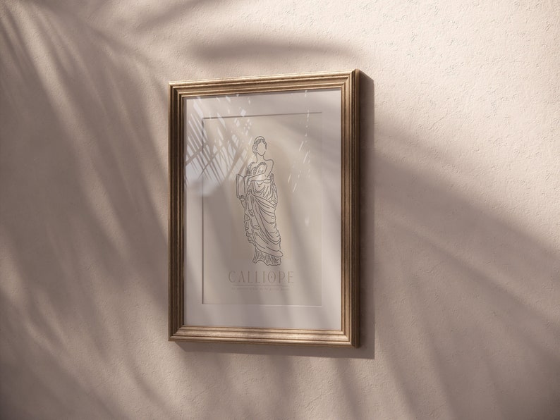 Muse Calliope Art Print | Printable Wall Art | Instant Download | Greek ...