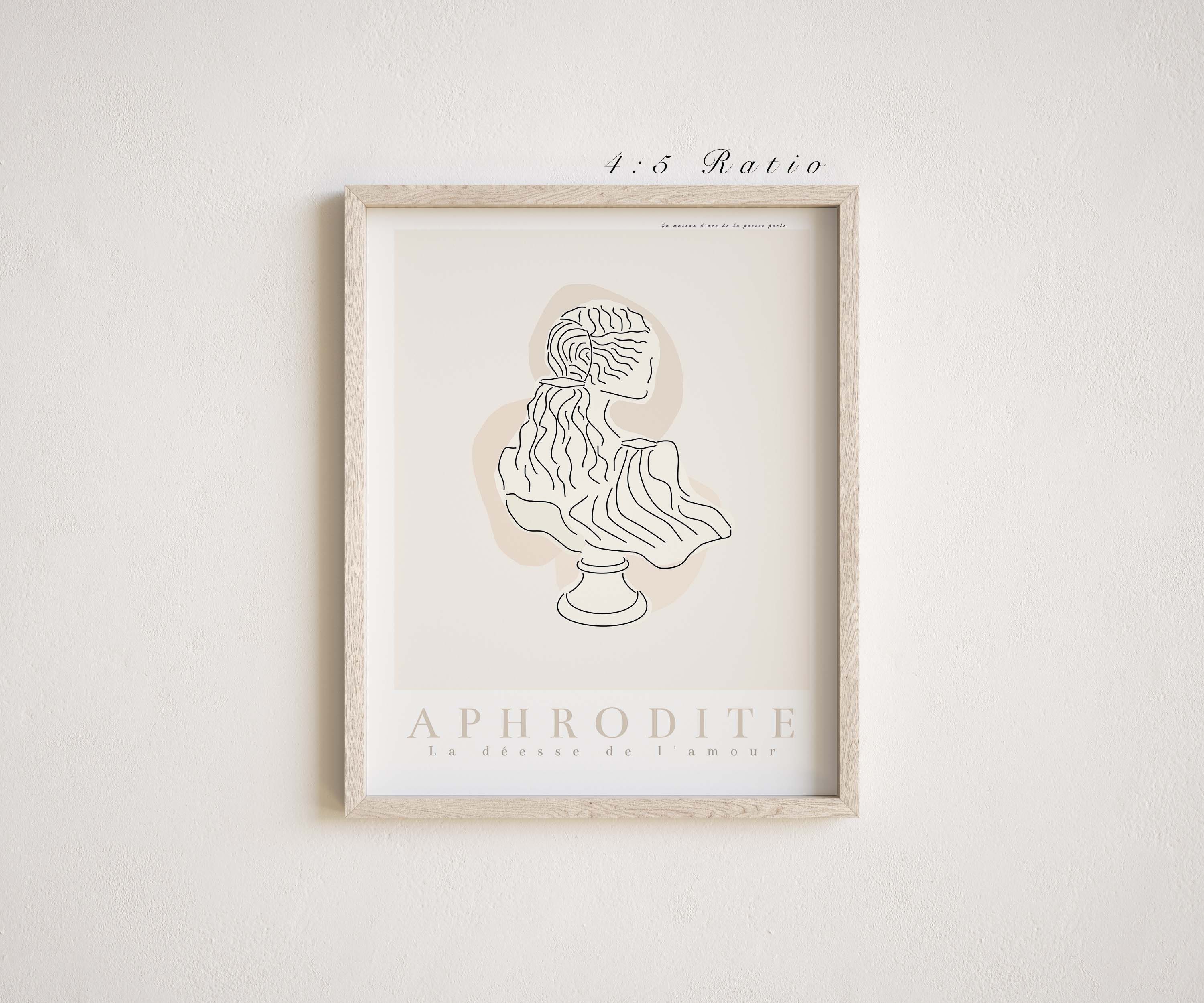 Goddess Aphrodite Printable Wall Art Greek Mythology Print - Etsy