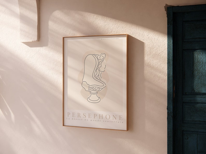 Goddess Persephone | Printable Wall Art | Greek Mythology Print | Light ...