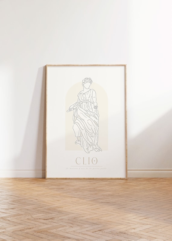 Clio Muse of History Art Print Printable Wall Art Digital - Etsy
