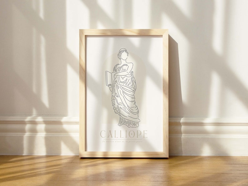 Muse Calliope Art Print | Printable Wall Art | Instant Download | Greek ...