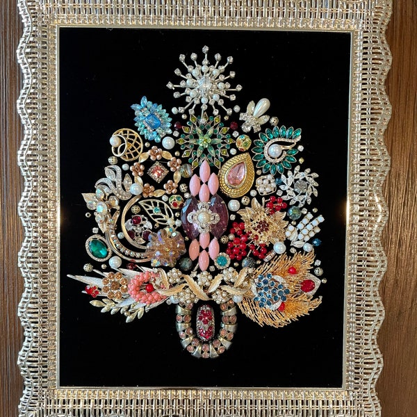 Framed Vintage Jewelry Tree - Etsy