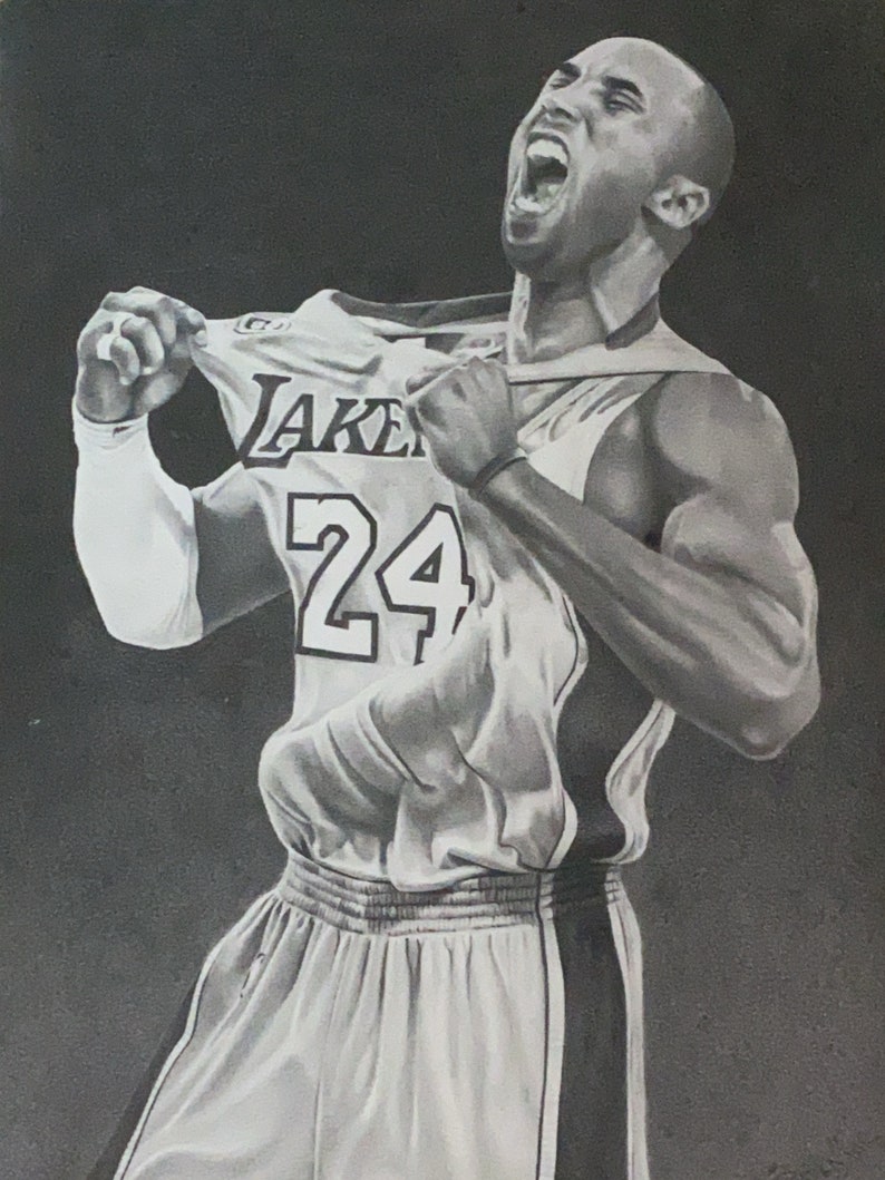 Free Hand Kobe Drawing - Etsy