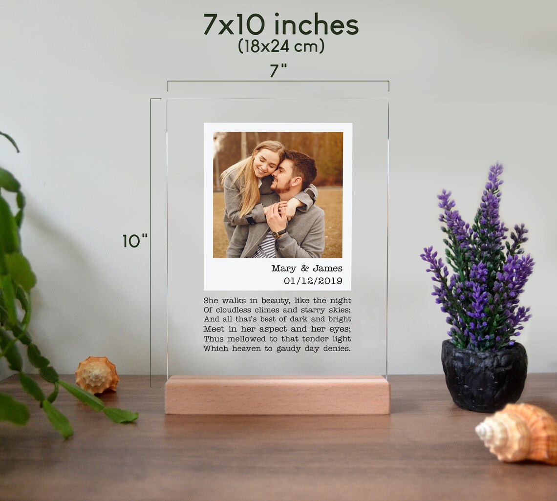 Custom Acrylic Photo Plaque Personalized Photo Plaque - Etsy