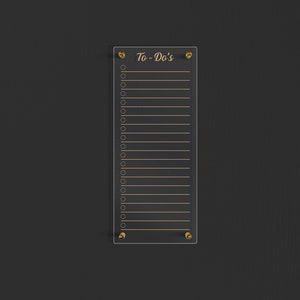 Acrylic to Do List | Customizable Planner | Chore Chart | Custom Dry ...