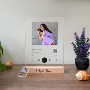 Custom Acrylic Song Plaque | Personalized Album Plaque | Music Frame ...