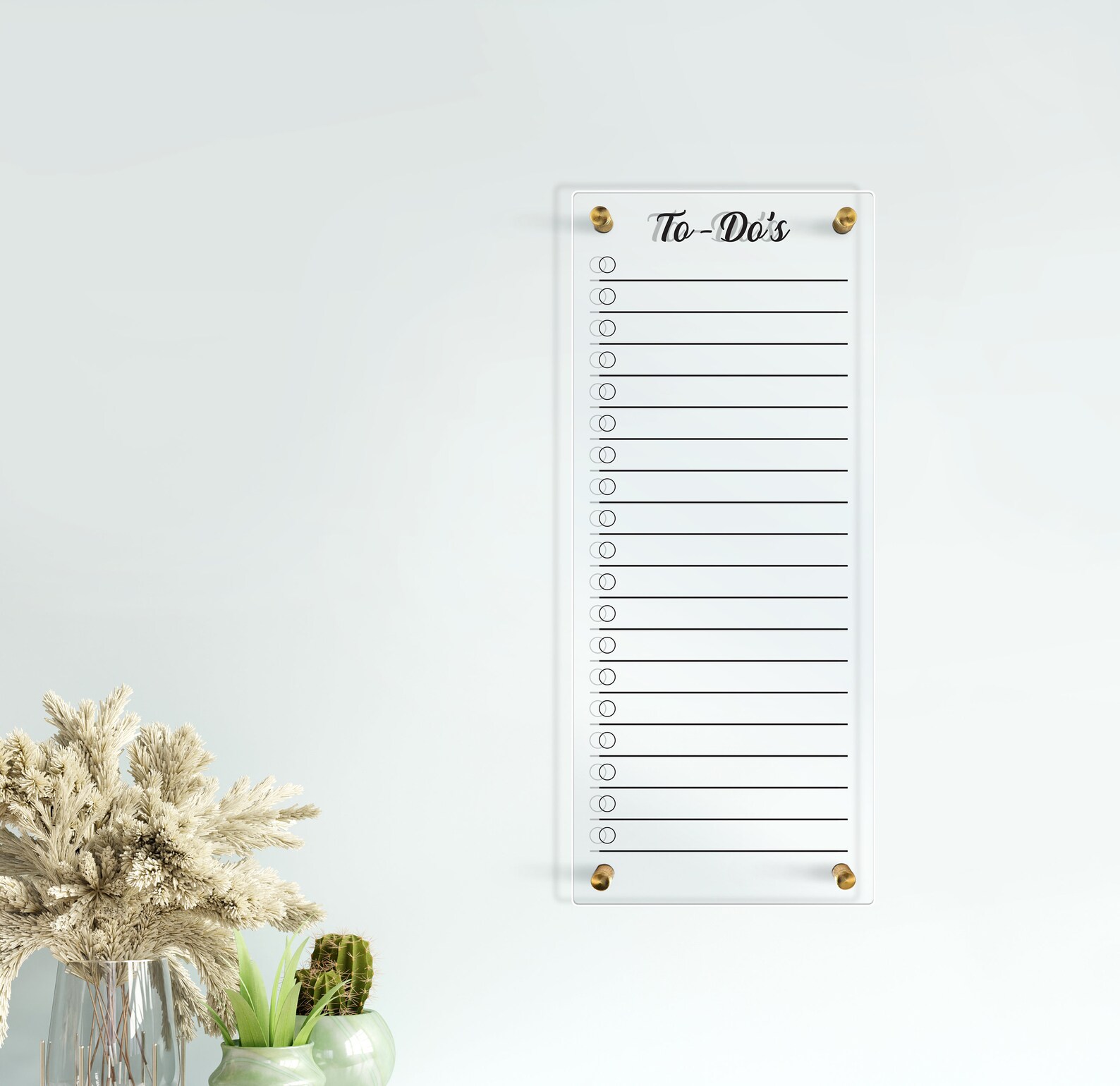 Acrylic to Do List | Customizable Planner | Chore Chart | Custom Dry ...