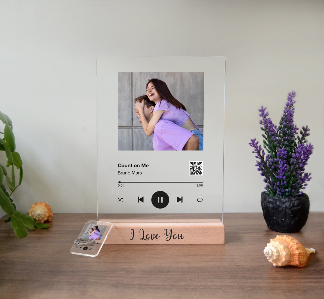 Custom Song Plate on Wooden Stand | Custom Keychain | Acrylic Coaster ...