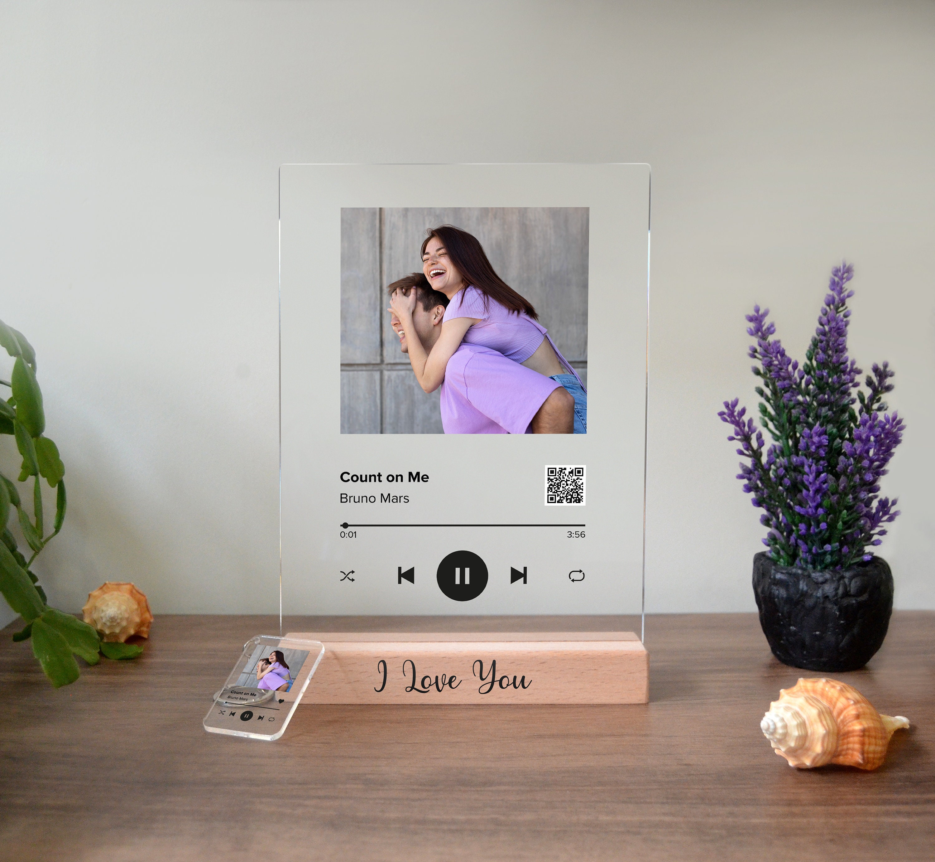 Custom Song Plate on Wooden Stand | Custom Keychain | Acrylic Coaster ...