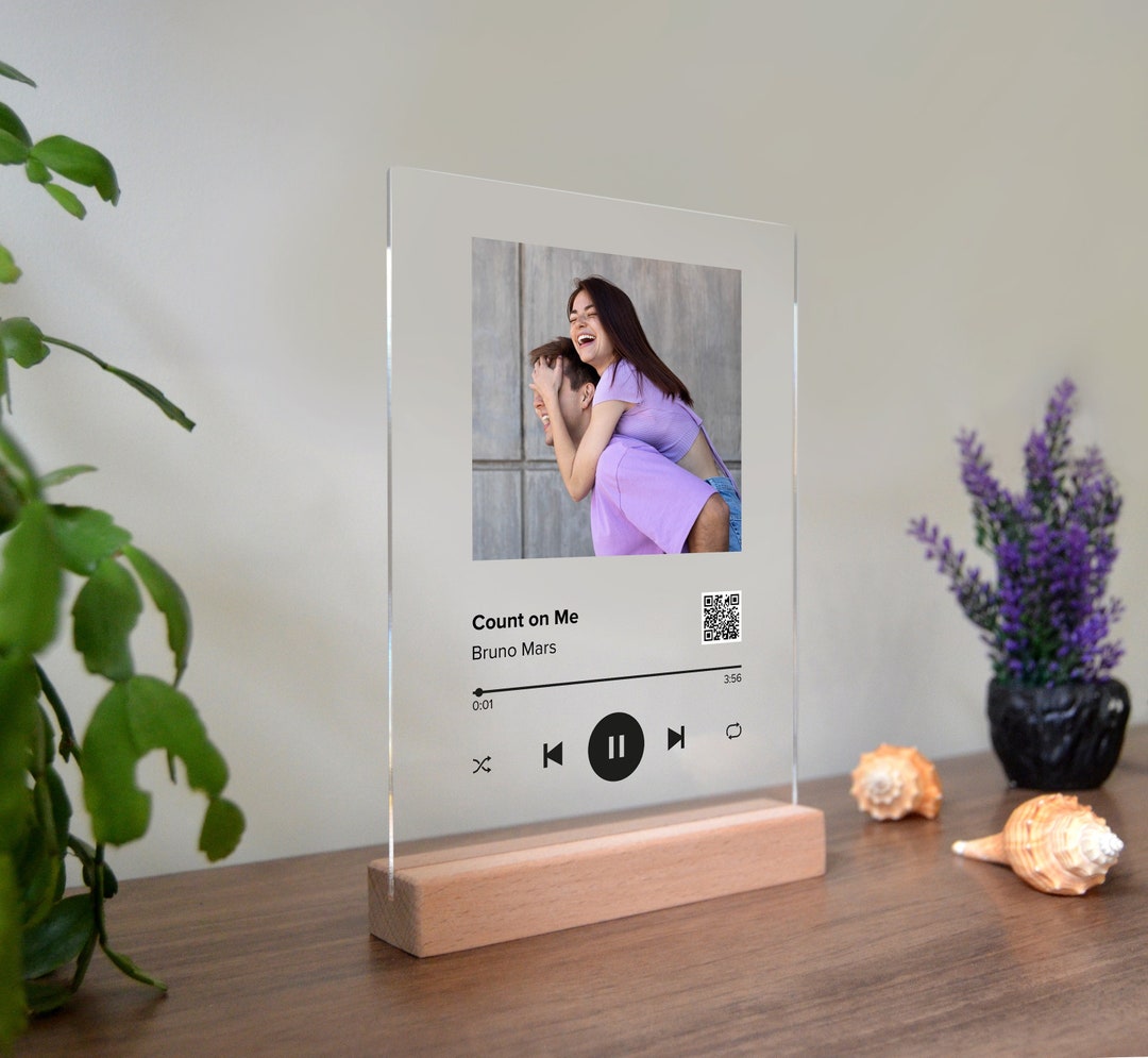 Custom Acrylic Song Plaque | Personalized Album Plaque | Music Frame ...