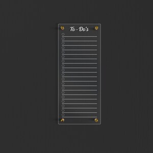 Acrylic to Do List | Customizable Planner | Chore Chart | Custom Dry ...
