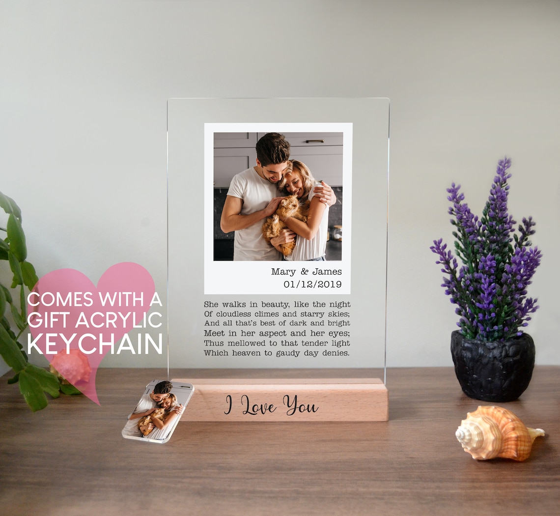 Custom Acrylic Photo Plaque Personalized Photo Plaque - Etsy