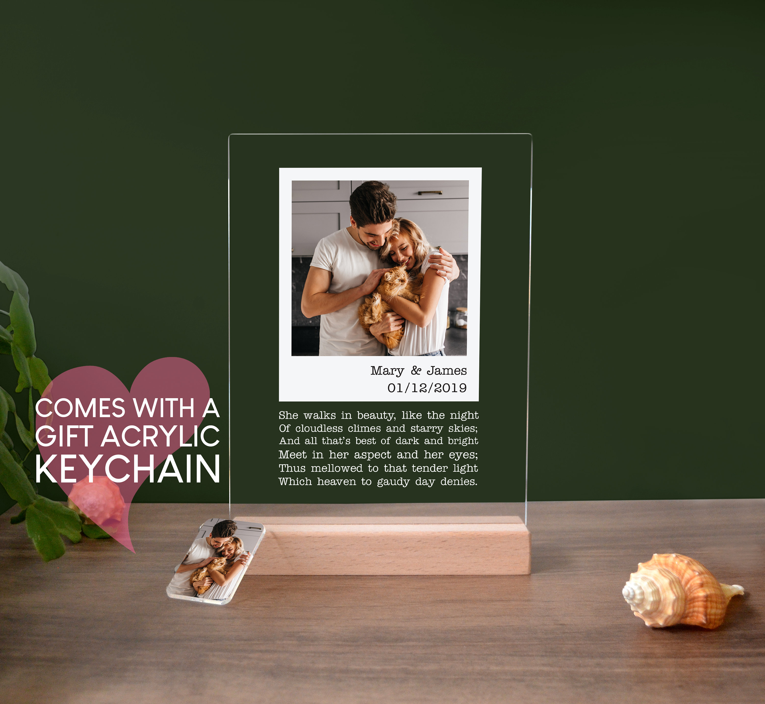 Custom Acrylic Photo Plaque Personalized Photo Plaque | Etsy