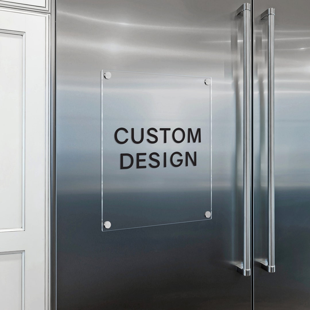 Magnetic Acrylic Board for Fridge | Customizable Board for Kitchen ...