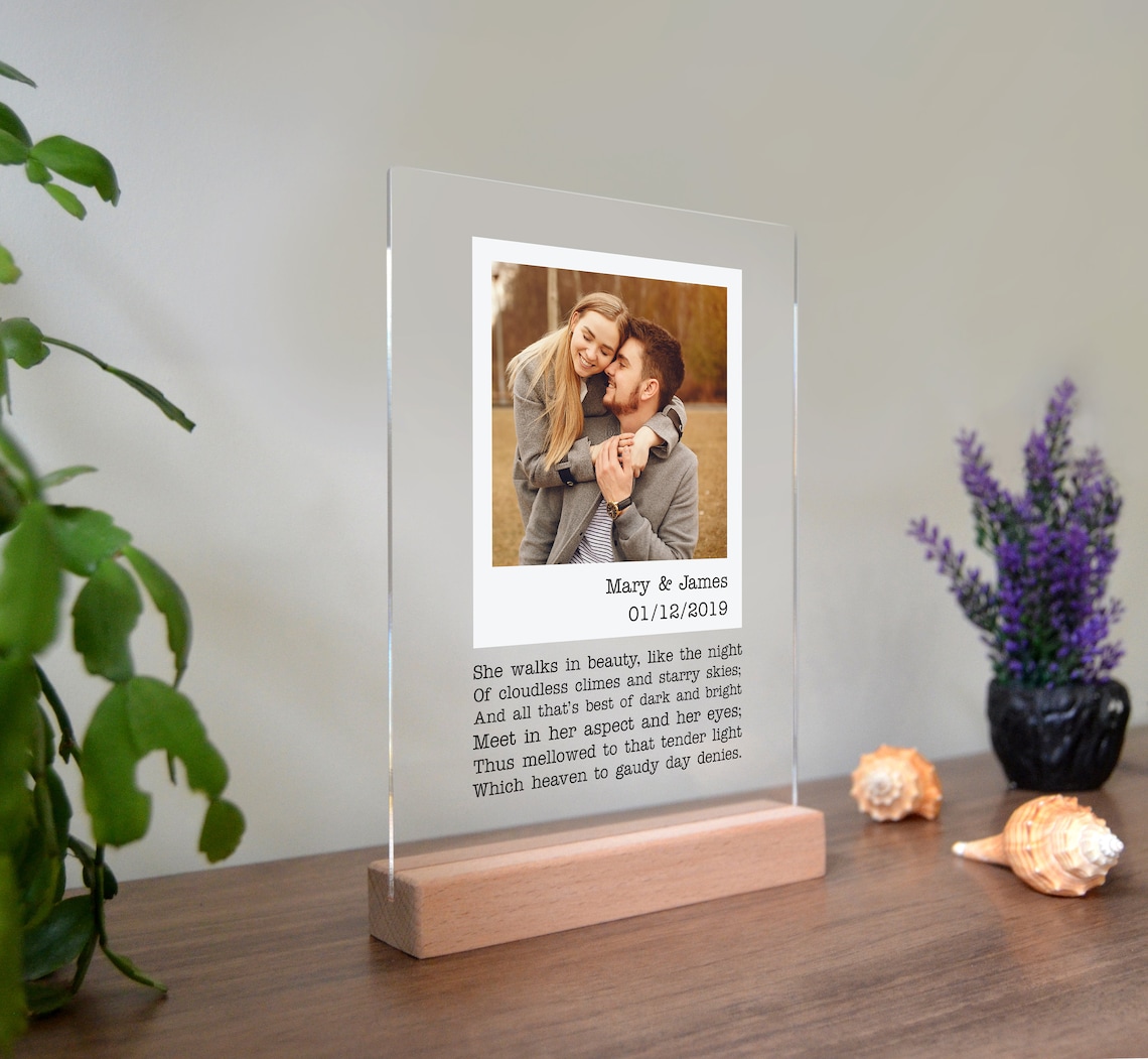 Custom Acrylic Photo Plaque Personalized Photo Plaque - Etsy