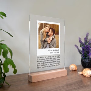 Custom Acrylic Photo Plaque | Personalized Photo Plaque | Photo Frame ...